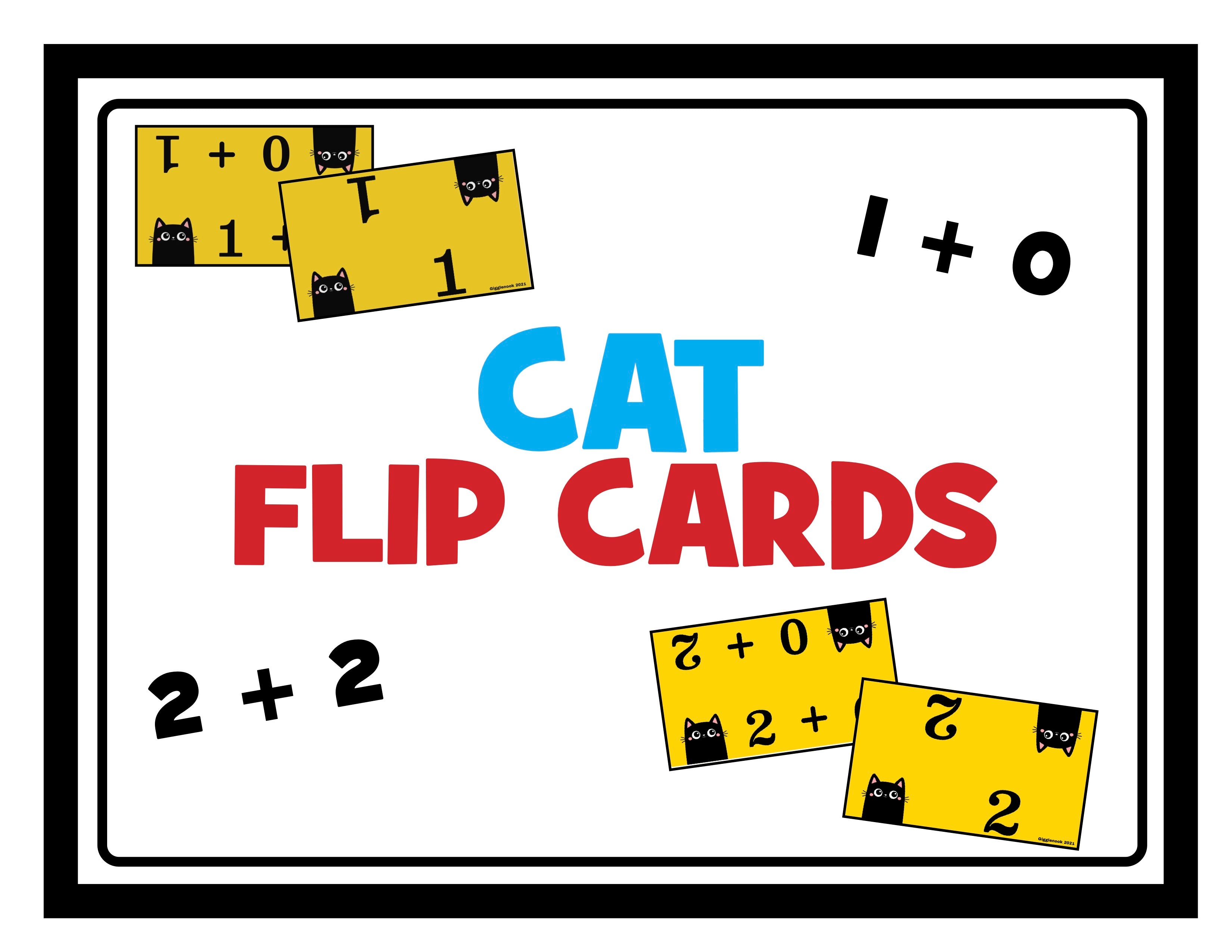 Cat Flip Cards – Gigglenook Math Store
